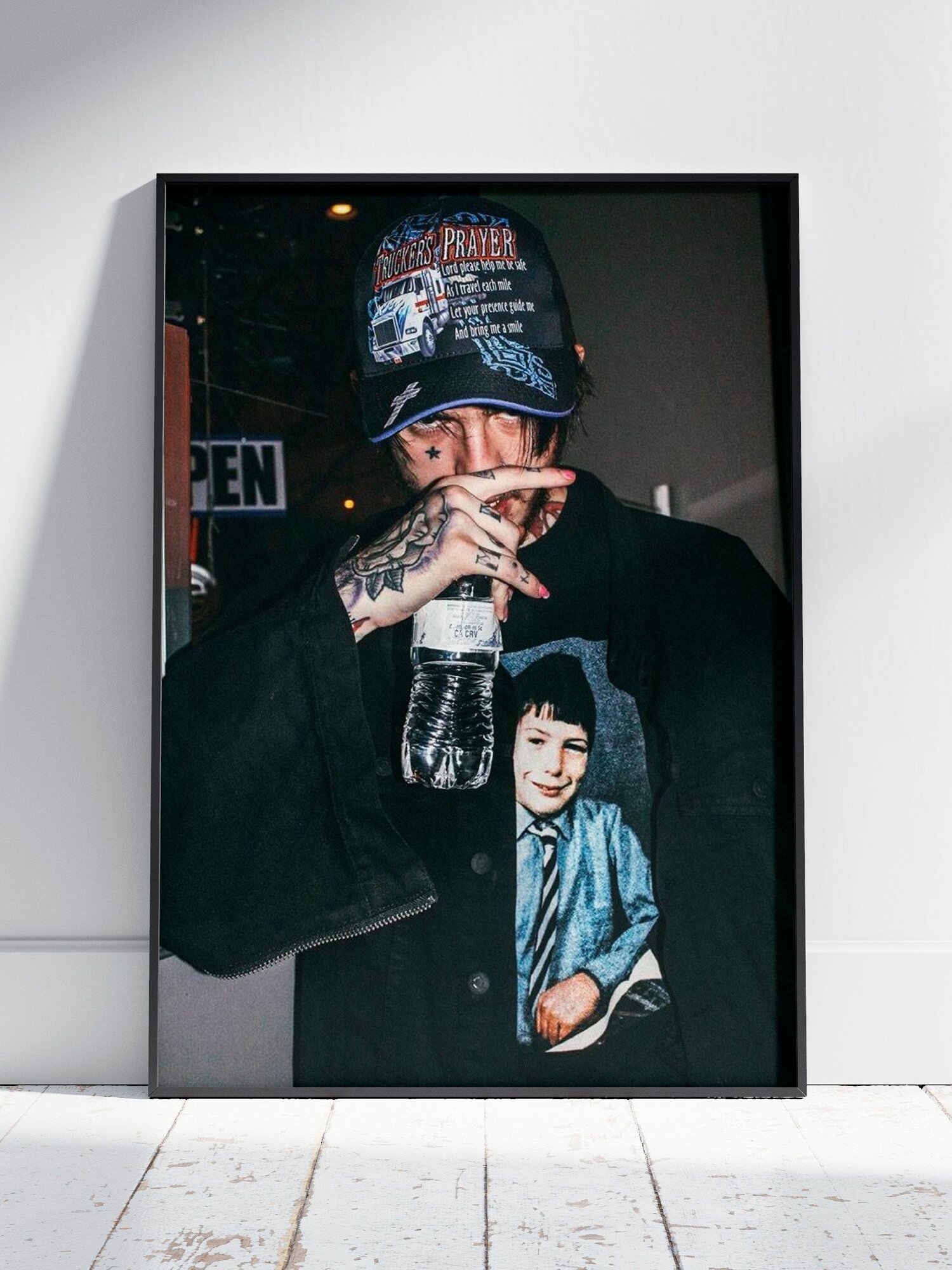 Плакат на стену для интерьера Lil Peep (Лил Пип 28) - Постер по музыке и артисту формата A4 (21x30 см)