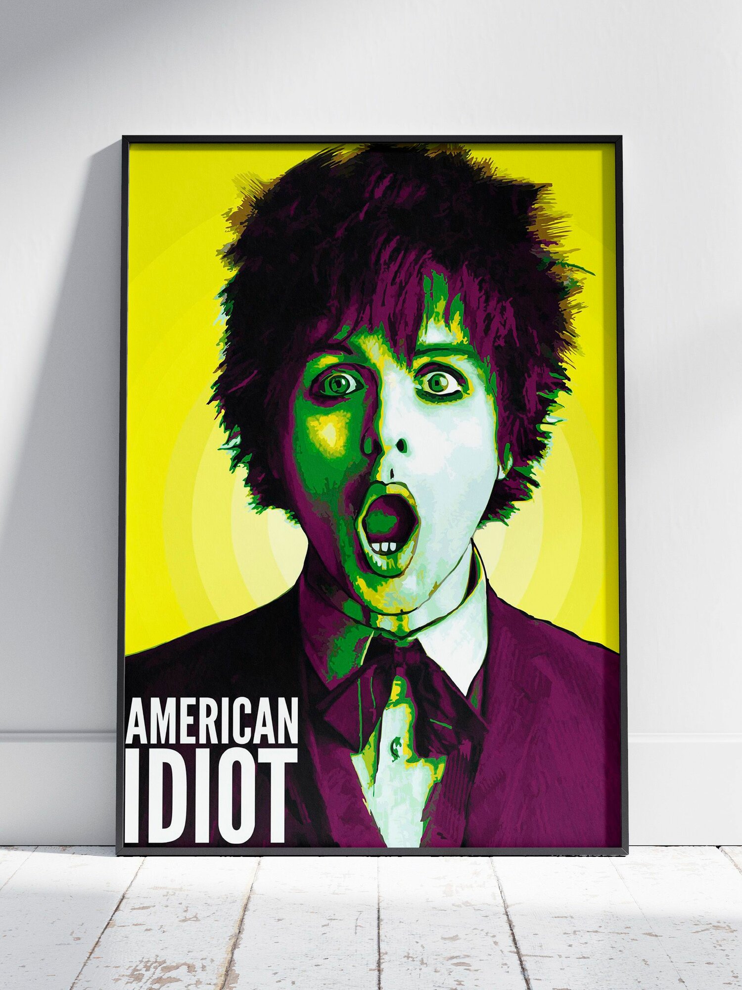 Плакат на стену для интерьера Грин Дэй (Билли Джо Армстронг - Billie Joe Armstrong 1) - Постер по музыке и артисту формата A4 (21x30 см)