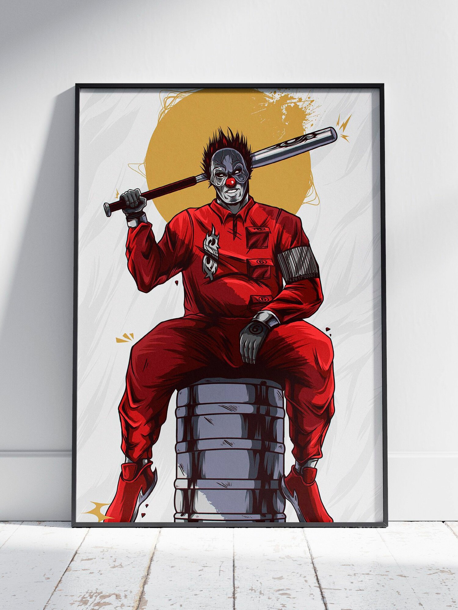 Плакат на стену для интерьера Слипкнот (Шон Крэхан - Shawn Crahan 5) - Постер по музыке и артисту формата A4 (21x30 см)