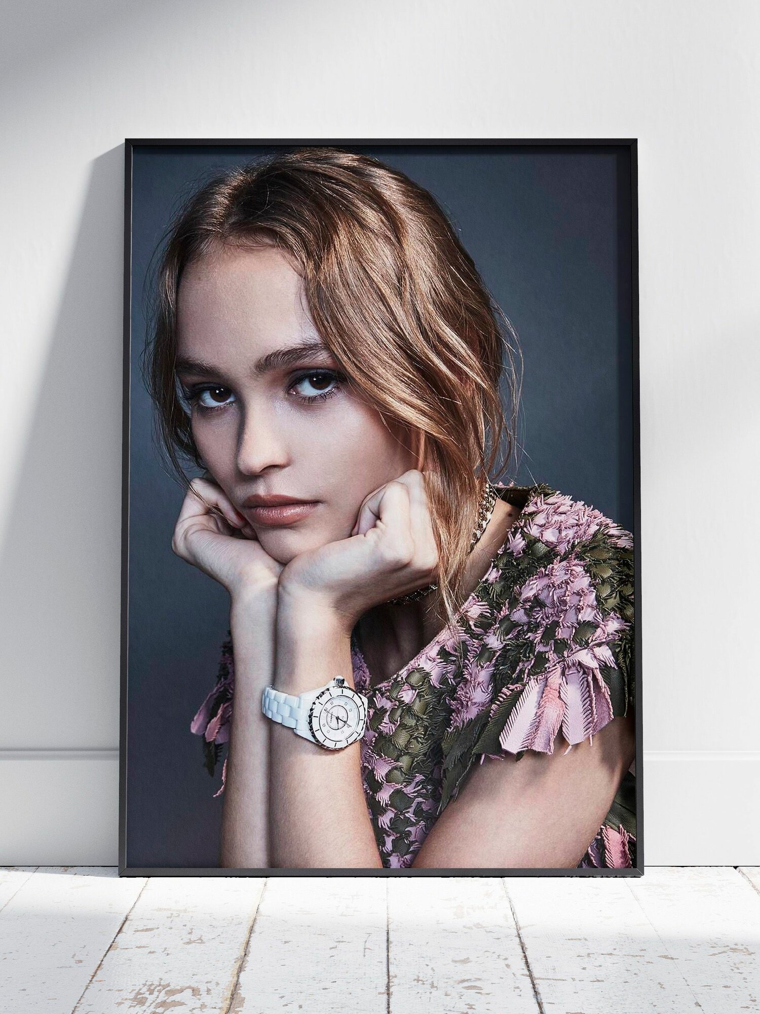 Плакат на стену для интерьера Лили Роуз Депп (Lily Rose Depp 5) - Постер по модели, бренду и моде формата A4 (21x30 см)