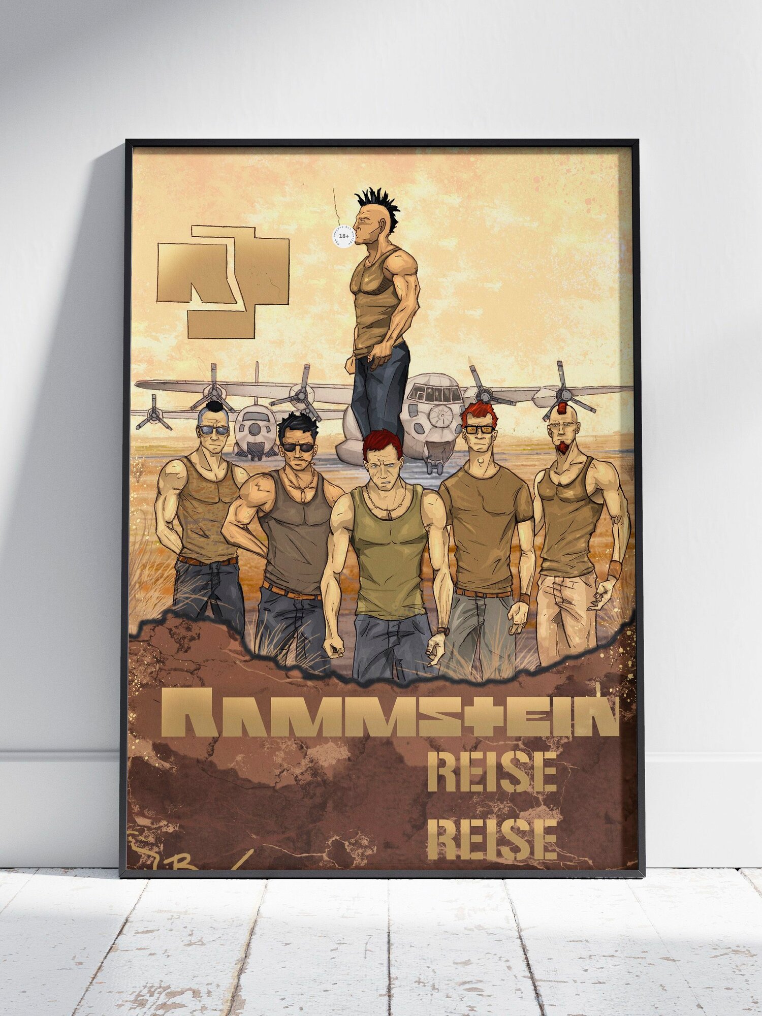 Плакат на стену для интерьера Rammstein (Рамштайн 11) - Постер по музыке и артисту формата A4 (21x30 см)