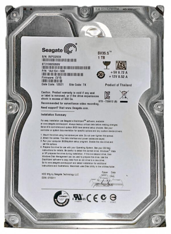 Жесткий диск Seagate ST31000526SV 1Tb SATAIII 3,5" HDD