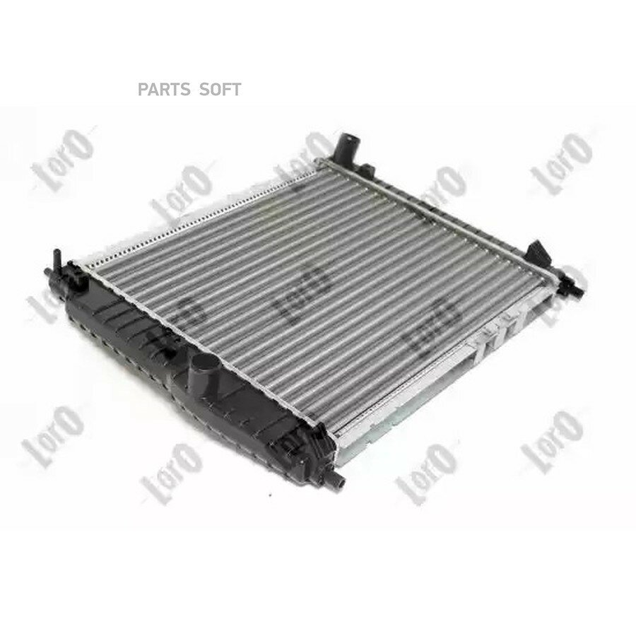 Радиатор системы охлаждения CHEVROLET AVEO (T250, T255) (05-) 1.2 i, KALOS (T200) (02-) 1.2 i (MAN, от официального дистрибьютора, LORO, артикул 0070170002