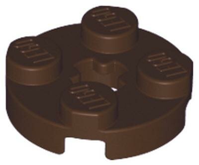 Деталь Lego 4032 Plate, Round 2 x 2 with Axle Hole