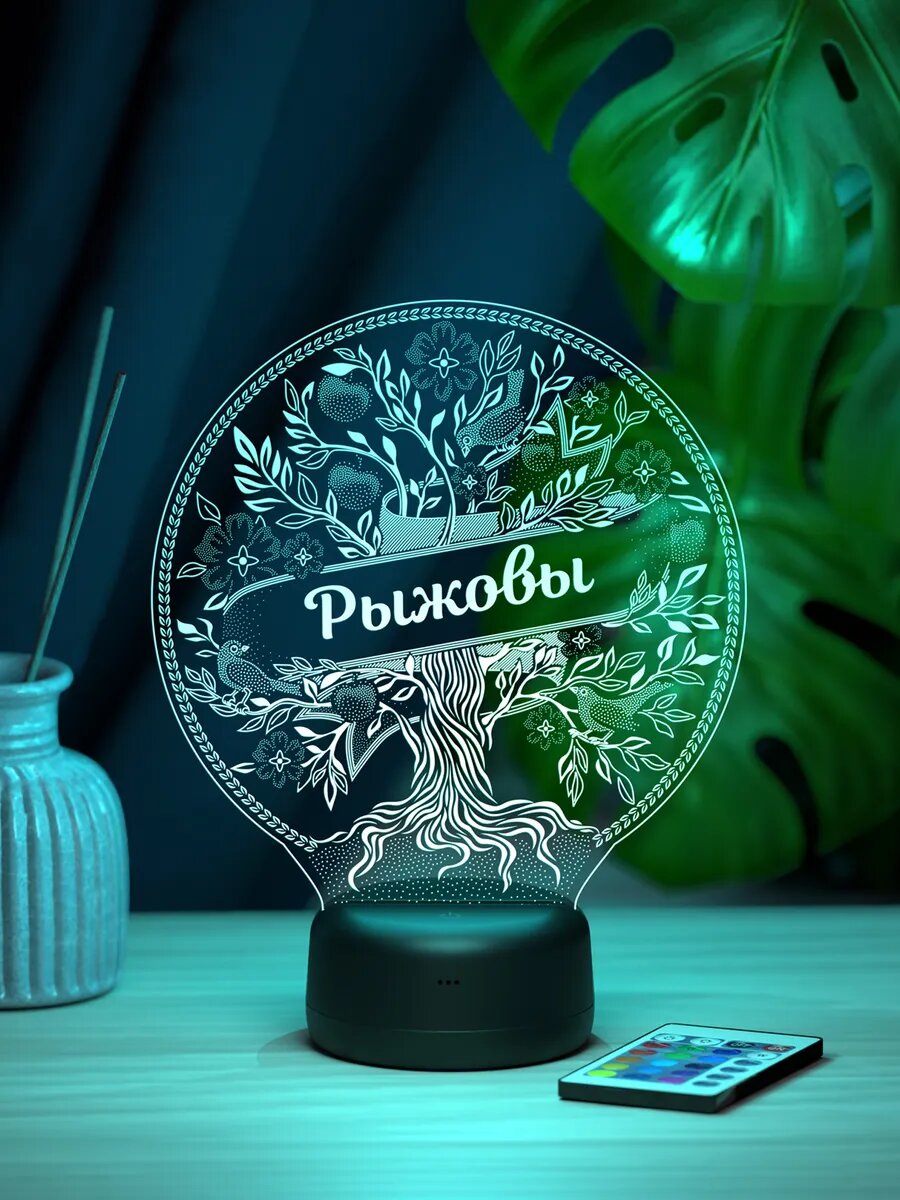 Ночник «Рыжовы - фамильное древо»