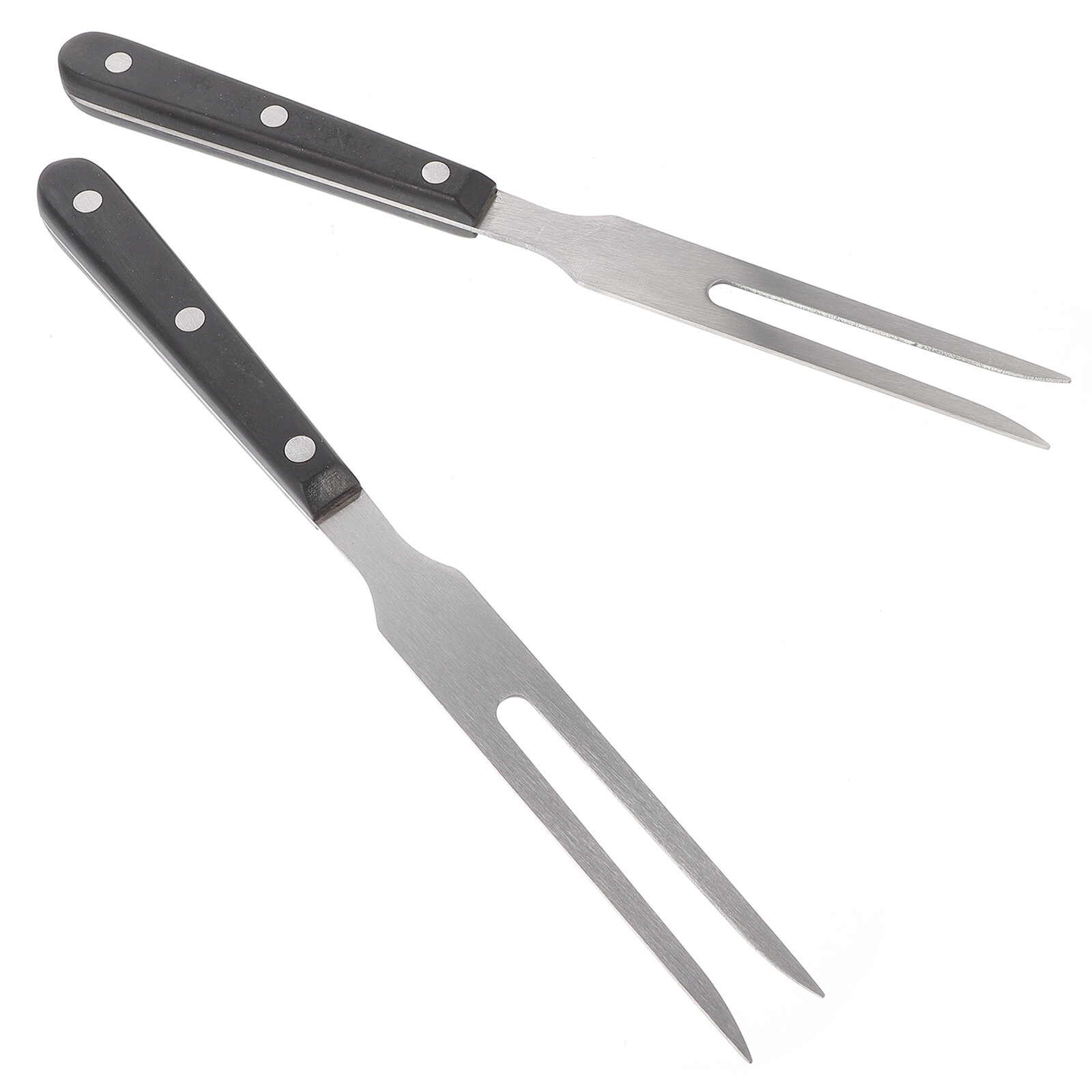 Вилка для гриля из нержавеющей стали, вилка для барбекю, вилка для стейка (RC04, бакелитовая ручка), 2 шт.