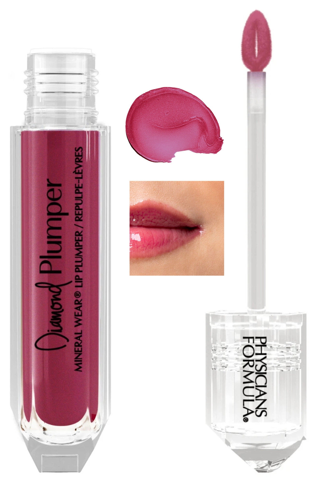 Physicians Formula Блеск для губ увеличивающий объем Diamond Glow Lip Plumper тон ягодный бриллиант 5 мл