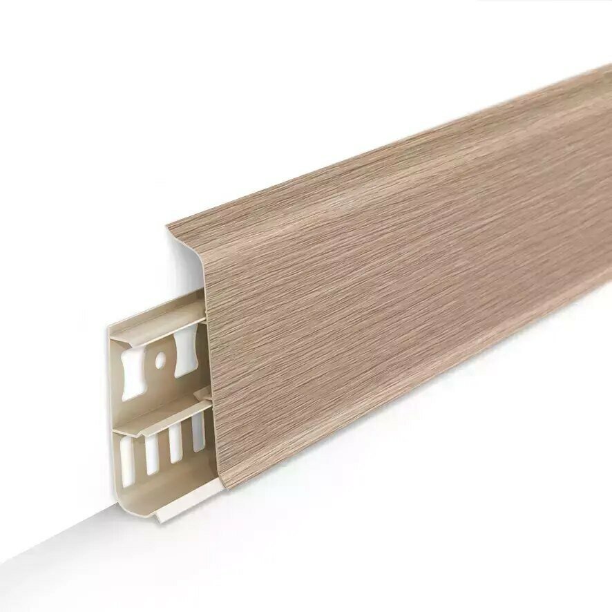 Пластиковый плинтус Идеал Деконика 100 мм Дуб северный 213, 1 шт.