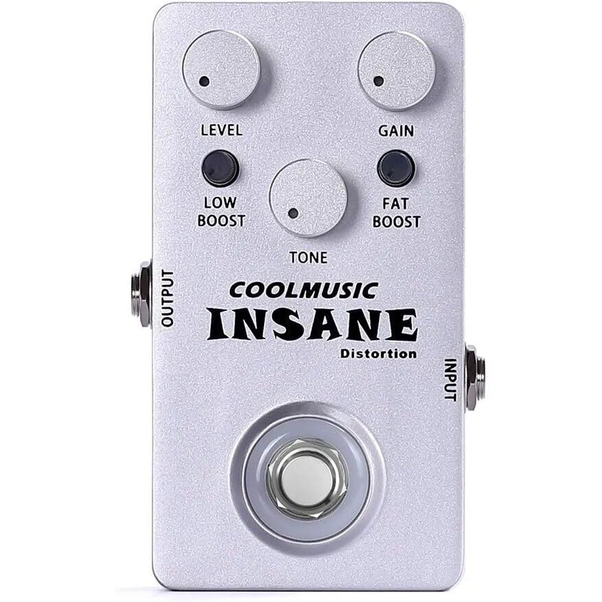 COOLMUSIC C-DI01 Аналоговая Педаль Бас-дисторшна Для Гитары Insane Distortion