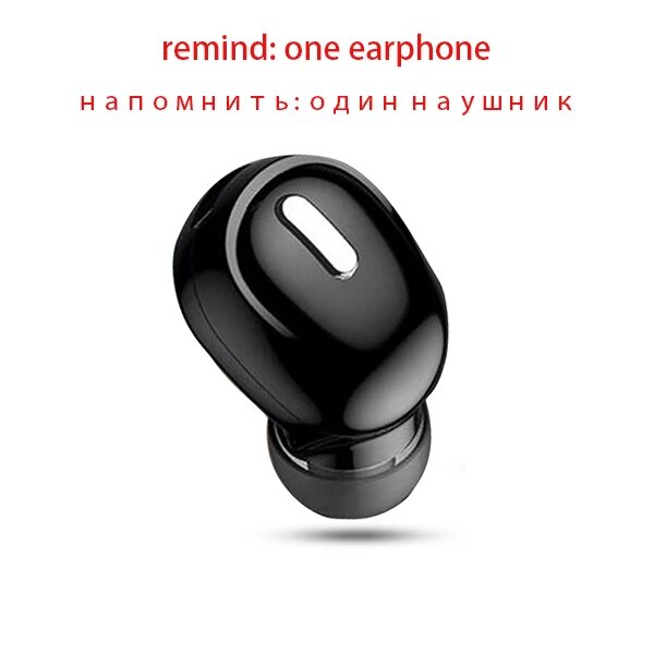 Беспроводная Bluetooth-гарнитура Black, один наушник