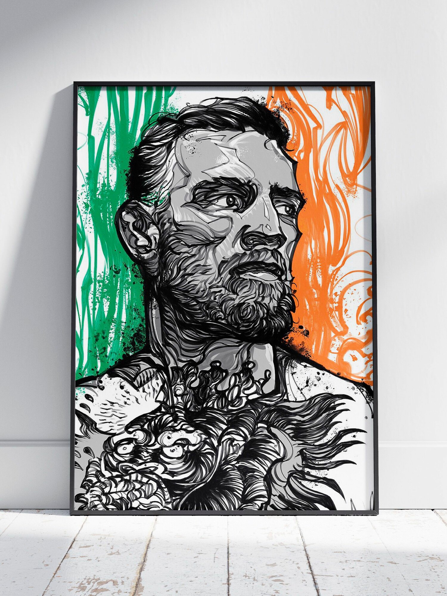 Плакат на стену для интерьера Легенды ЮФС и ММА (Конор Макгрегор - Conor McGregor 7) - Постер по спорту и физической активности формата A3 (30x42 см)