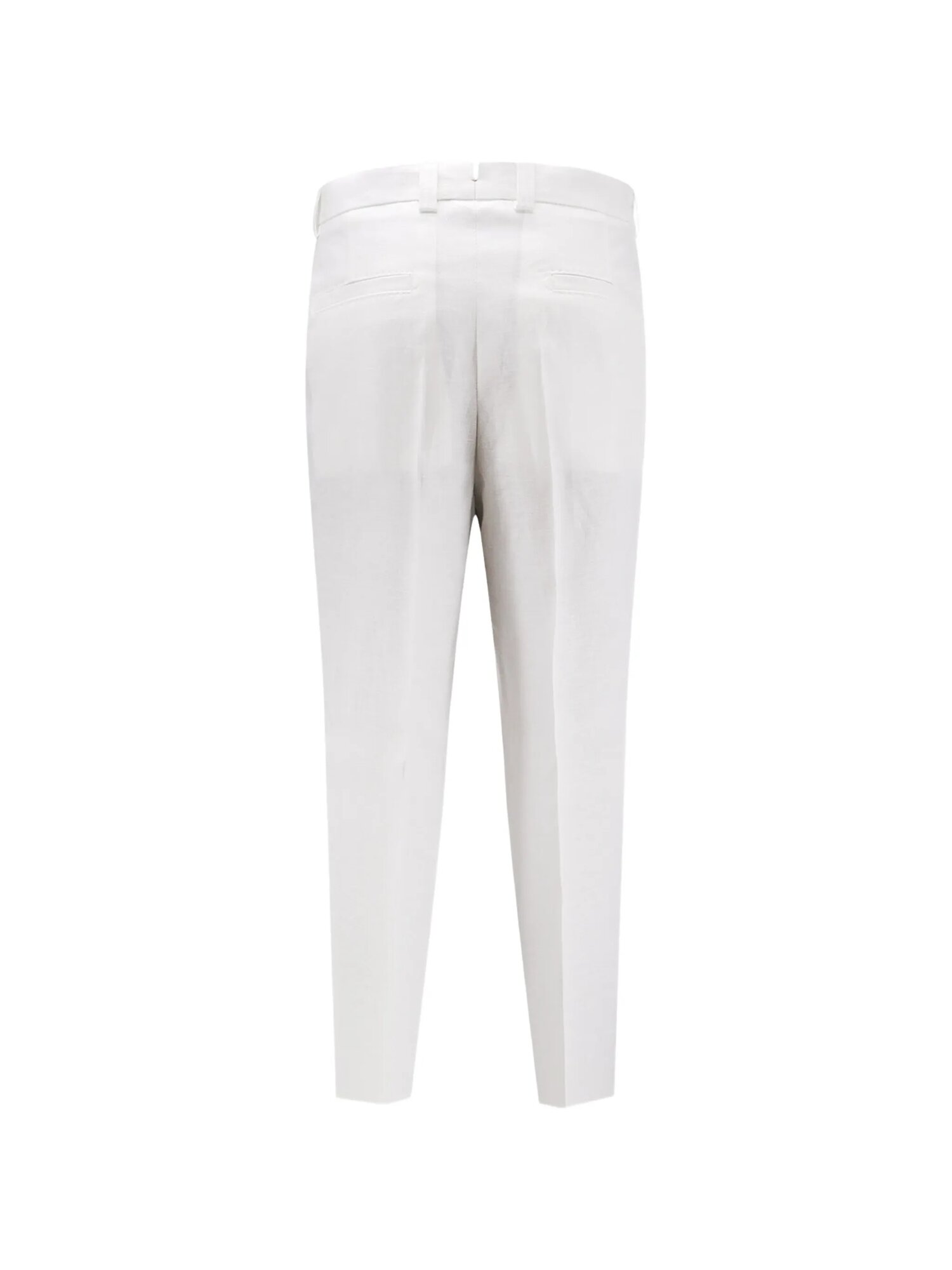 Брюки BOSS Pressed-crease trousers, размер 48, white — фото 1