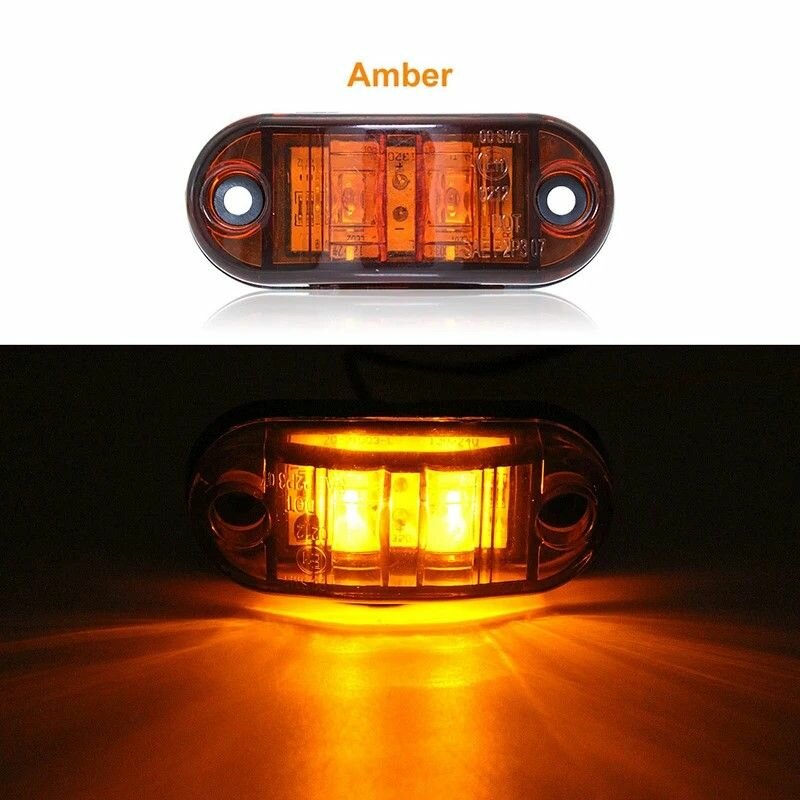 Габаритные фонари / 12-24V / 2 шт. / оранжевый / для грузовых, для фуры, для прицепа, для спецтехники