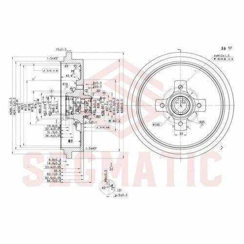 Барабан тормозной Segmatic SDB30053062
