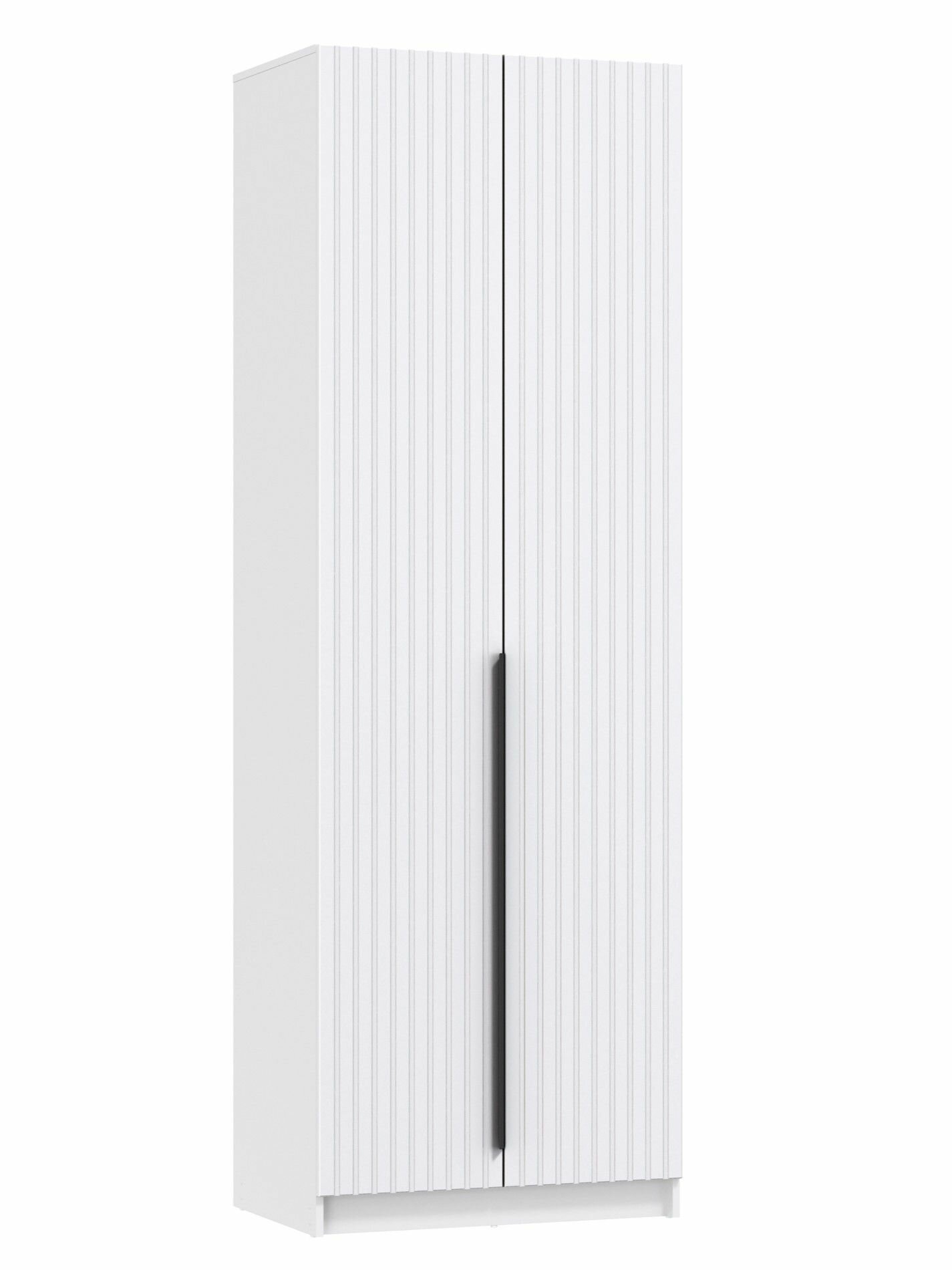 Шкаф для одежды 67.14 "Брандо" (2-х дв.) (h2400) New МДФ Белый (V1)