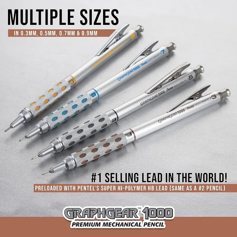 Pentel GraphGear 1000, 0.5mm, PG1015 — фото 1