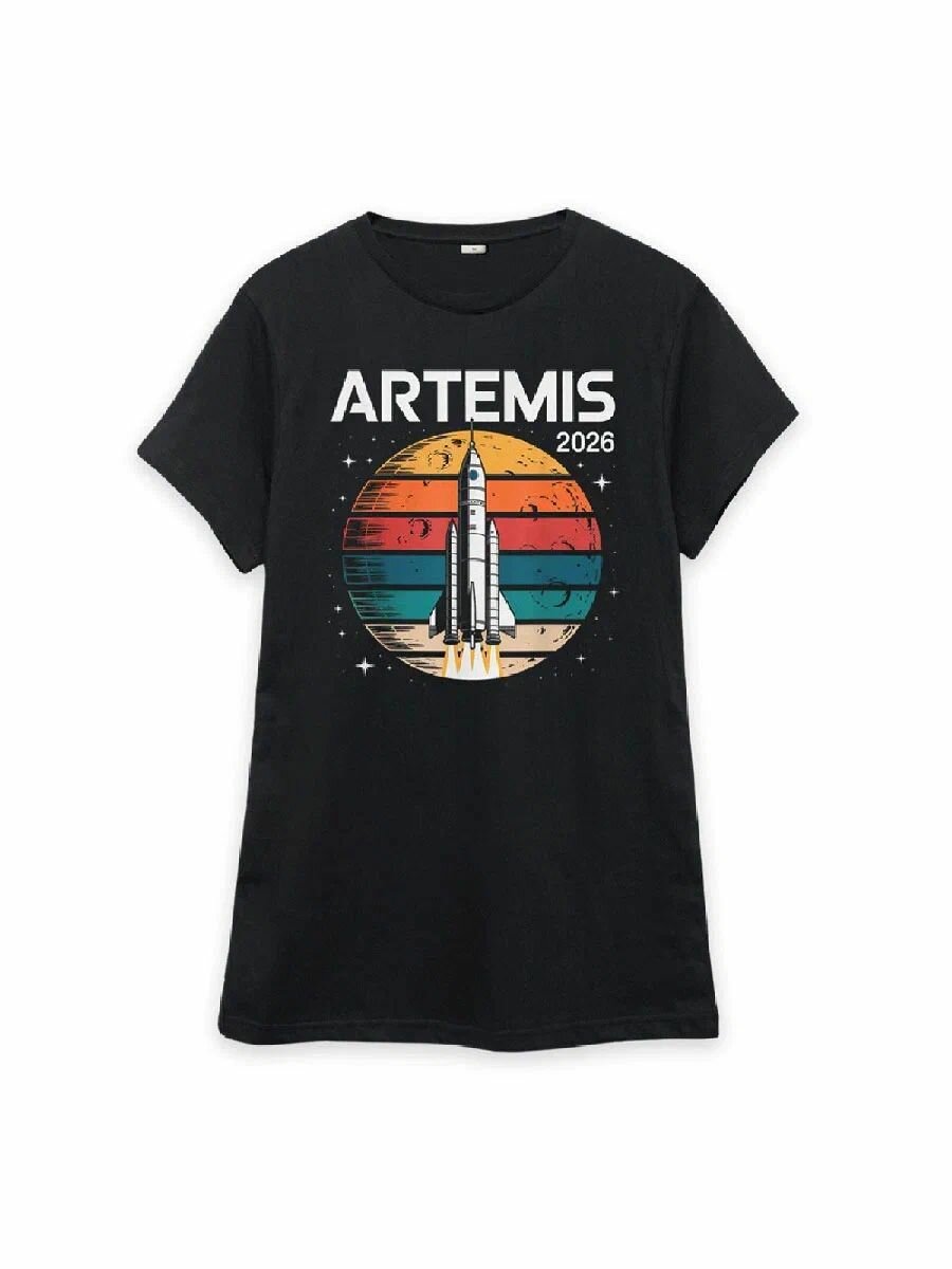 Футболка Design Heroes Программа Артемида II / Artemis II NASA
