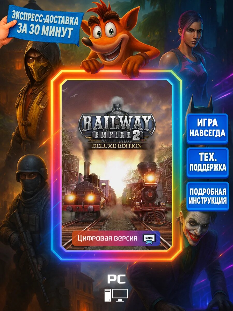 Railway Empire 2 - Digital Deluxe Edition (Win) PC Цифровая версия игры | Доставка на почту