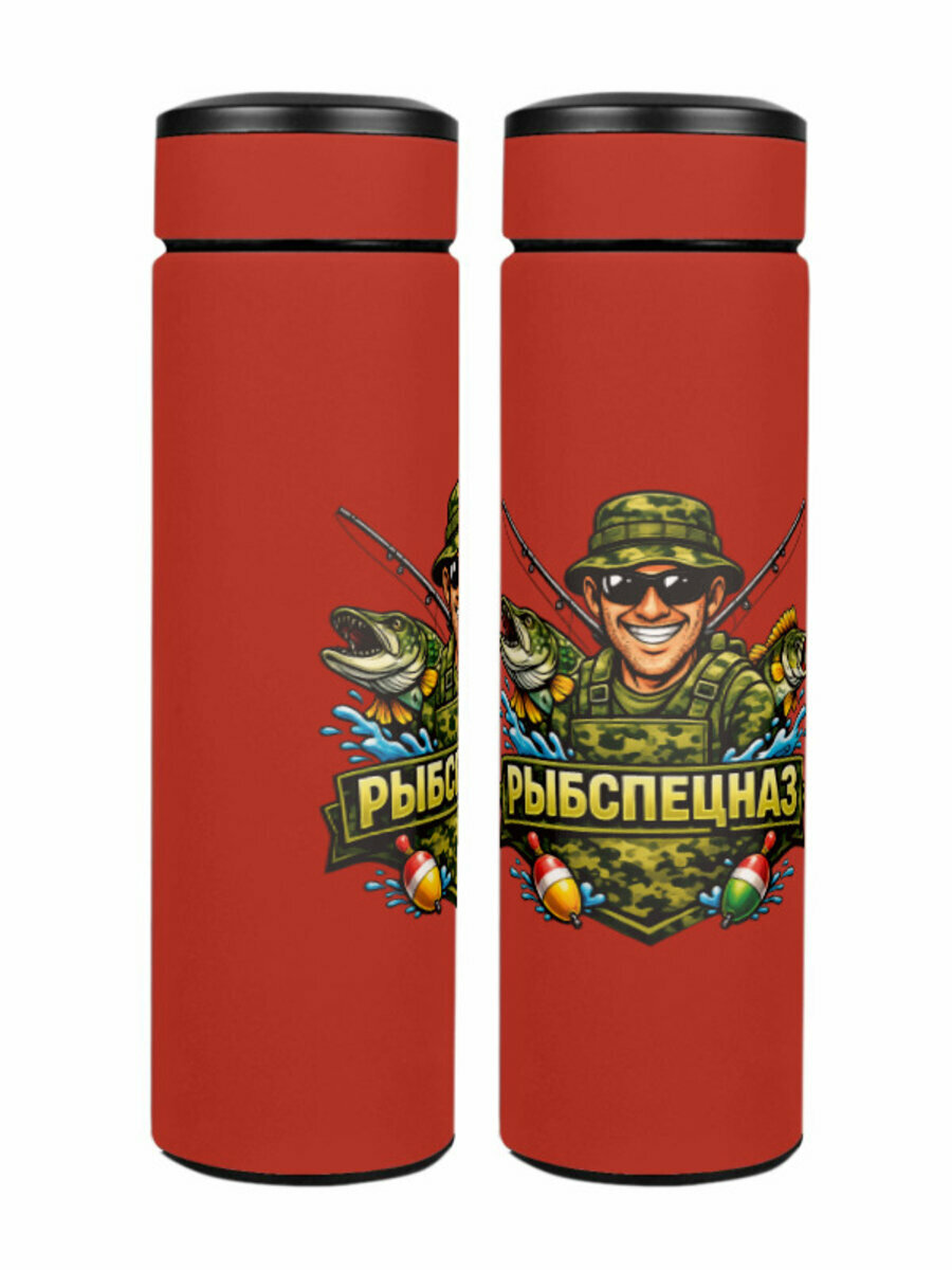 Термос «Рыбспецназ» (красный)