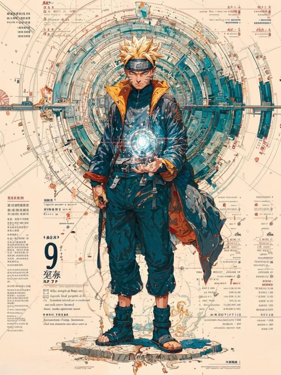 Картина по номерам на холсте Naruto 40*50 см