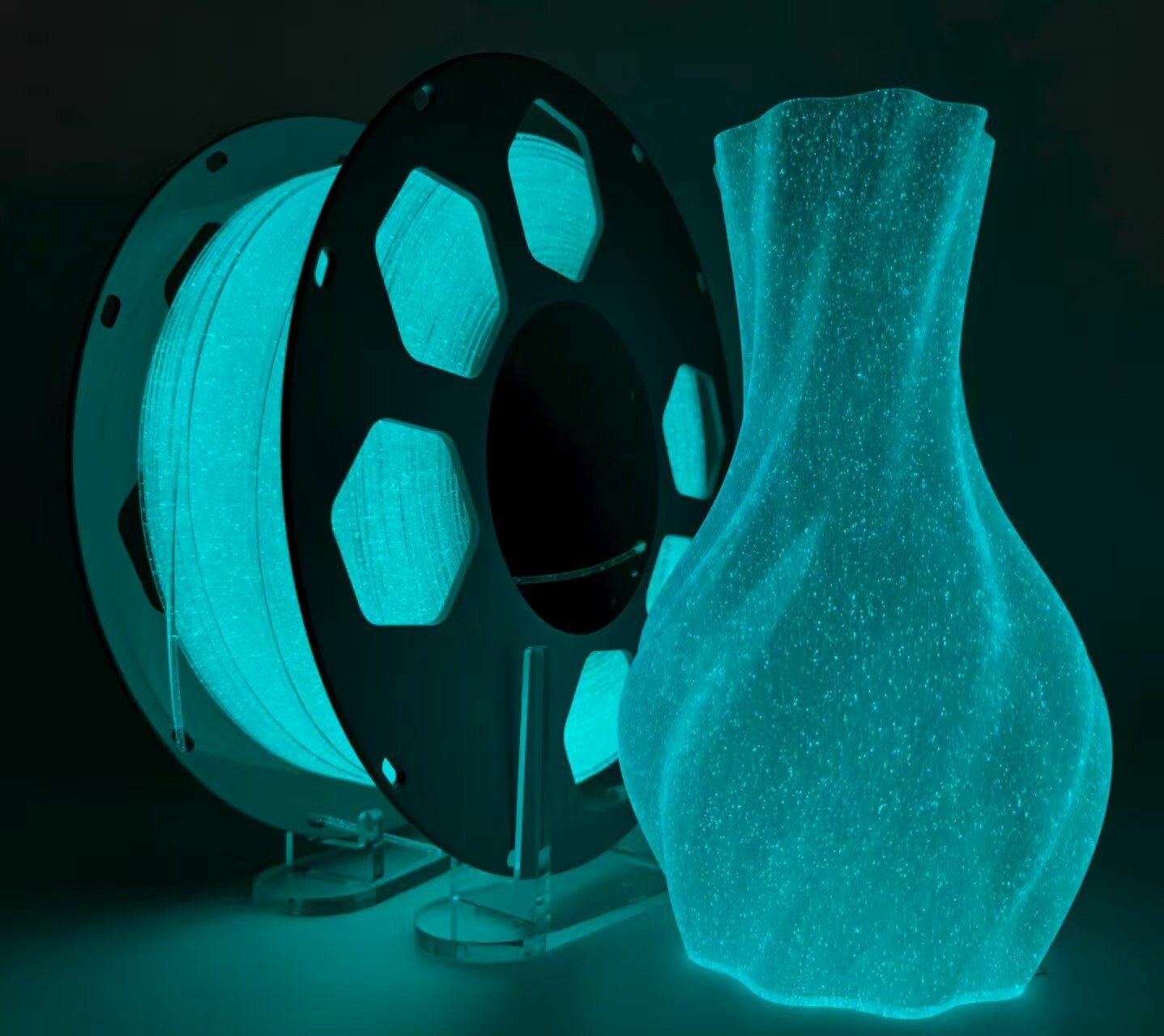 Эксклюзивные светящиеся многоцветные расходные материалы для PETC3d-печати толщиной 1,75 мм и весом 1 кг доступны в различных цветах