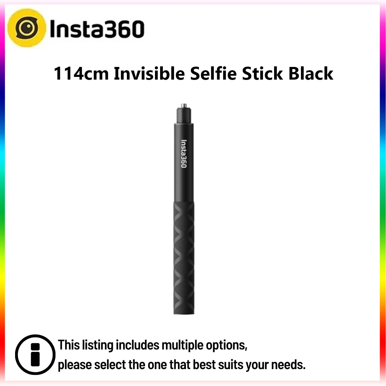 Insta360 Невидимая селфи-палка 114 см, черная