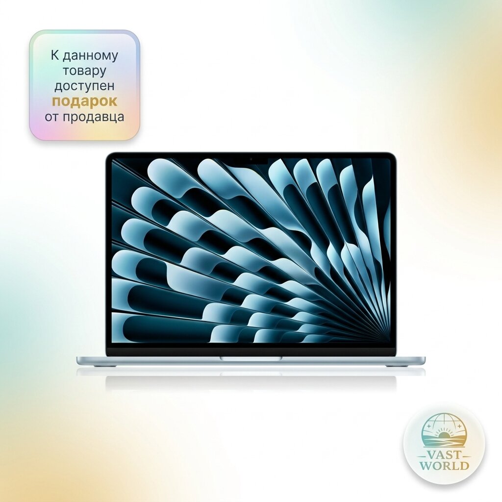 Ноутбук Apple MacBook Air 13" MDHH4 (M5,16 GB, 512 GB) Sky Blue (Небесно-Голубой)