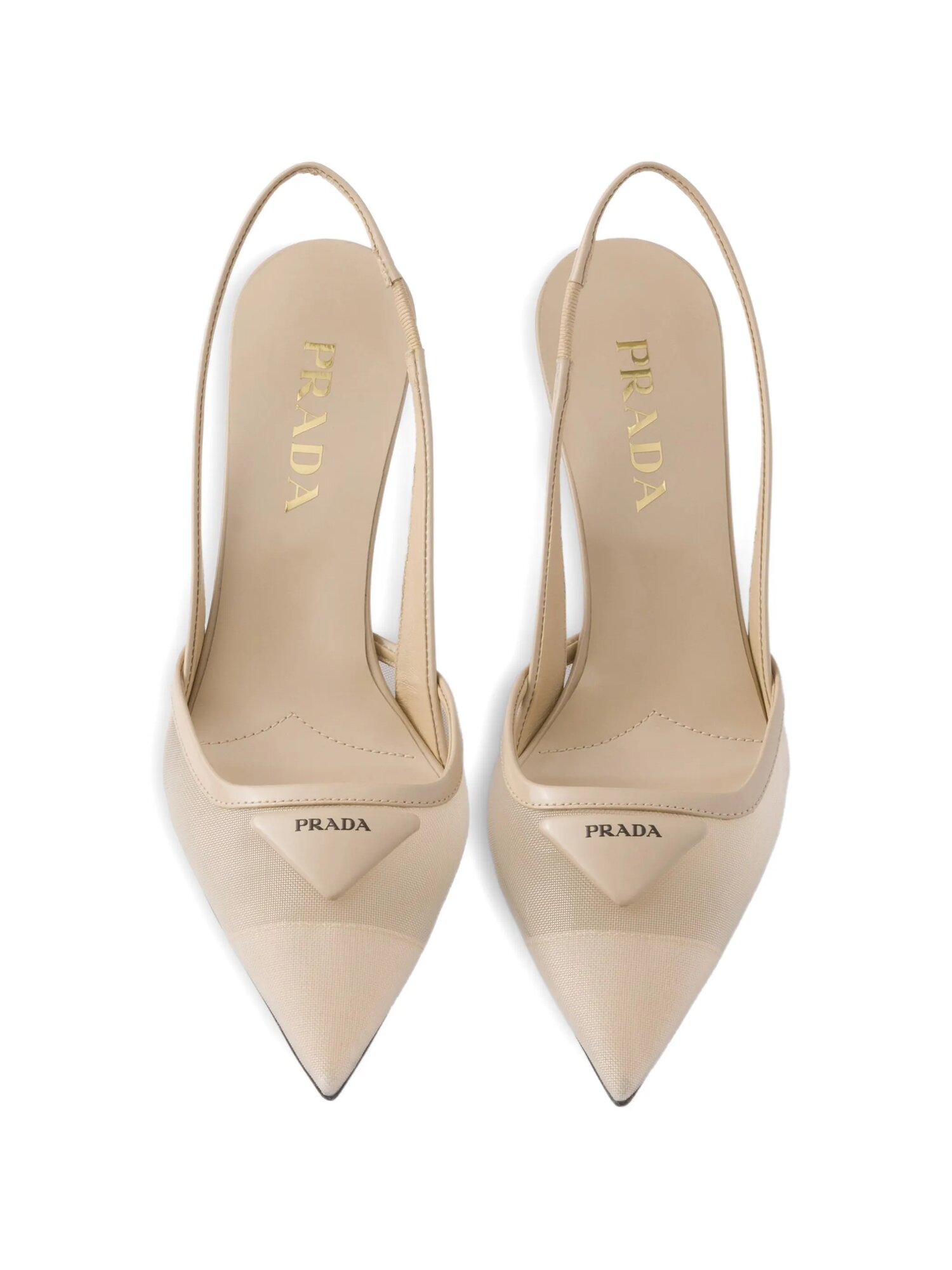 Туфли Prada Mesh fabric slingback pumps, размер 38.5 EU — фото 1