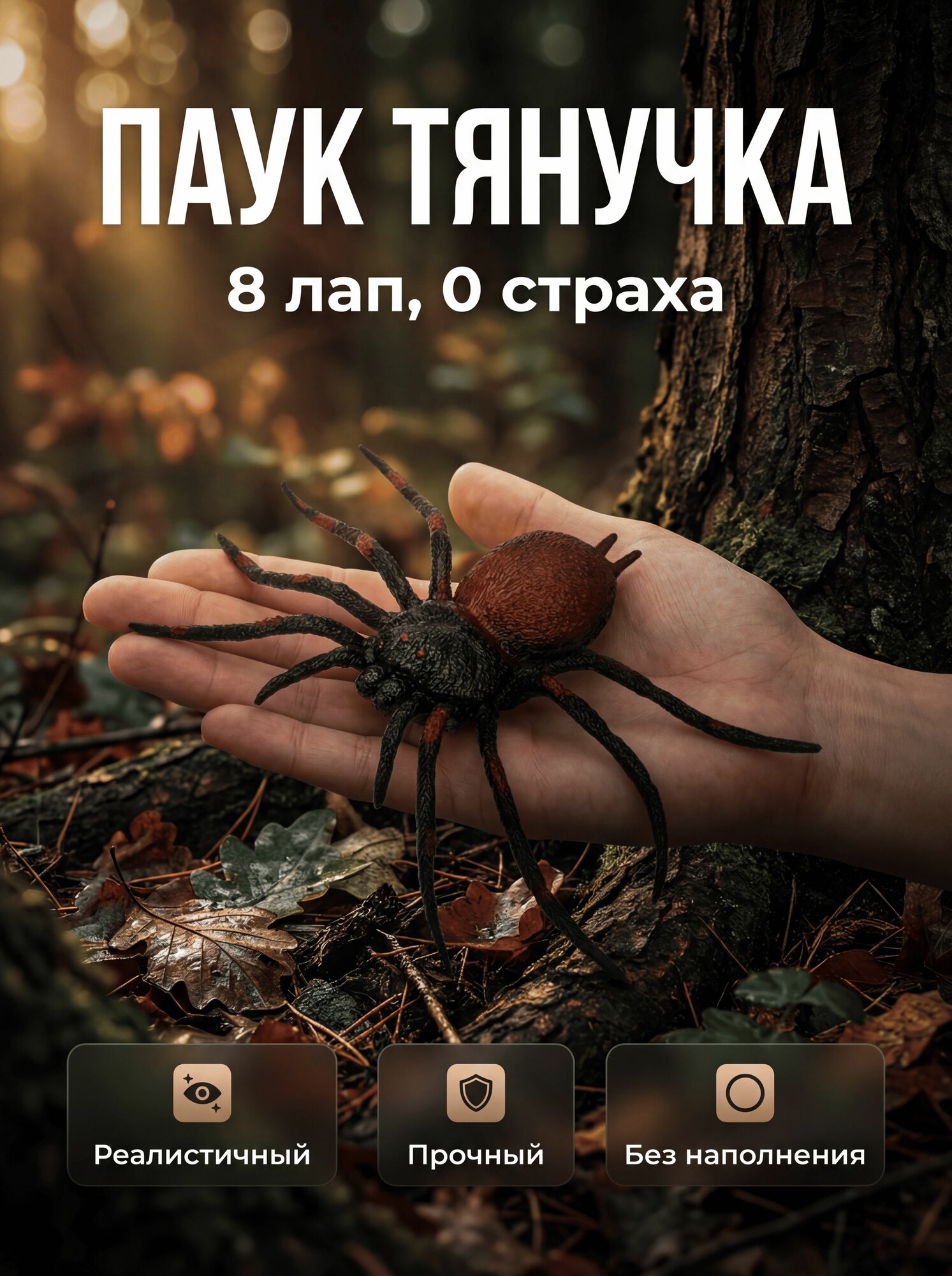 Игрушка-антистресс тянучка Паук, без наполнения, для купания