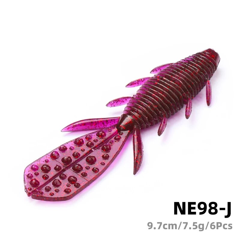 Приманка TSURINOYA Nebula-J, Бордовый, 9.7см, 6шт