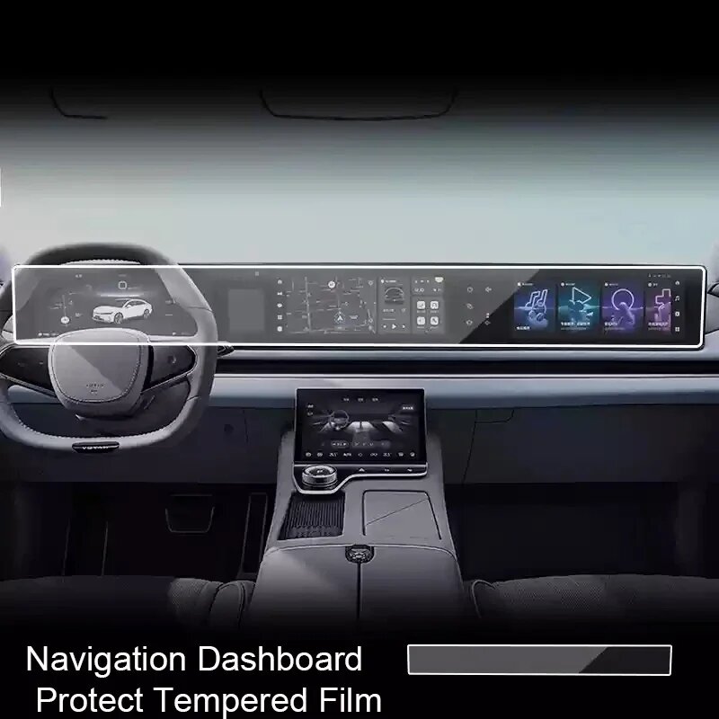 Для VOYAH Passion 2023-настоящее время, автомобильный GPS-навигатор, экран, защитная стеклянная пленка, дисплей приборной панели, закаленная наклейка, внутренний аксессуар