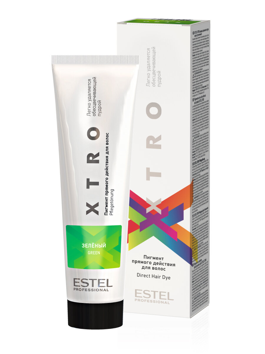 Пигмент ESTEL XTRO White, зеленый, для блондинок и мелированных волос, безаммиачный, 100мл