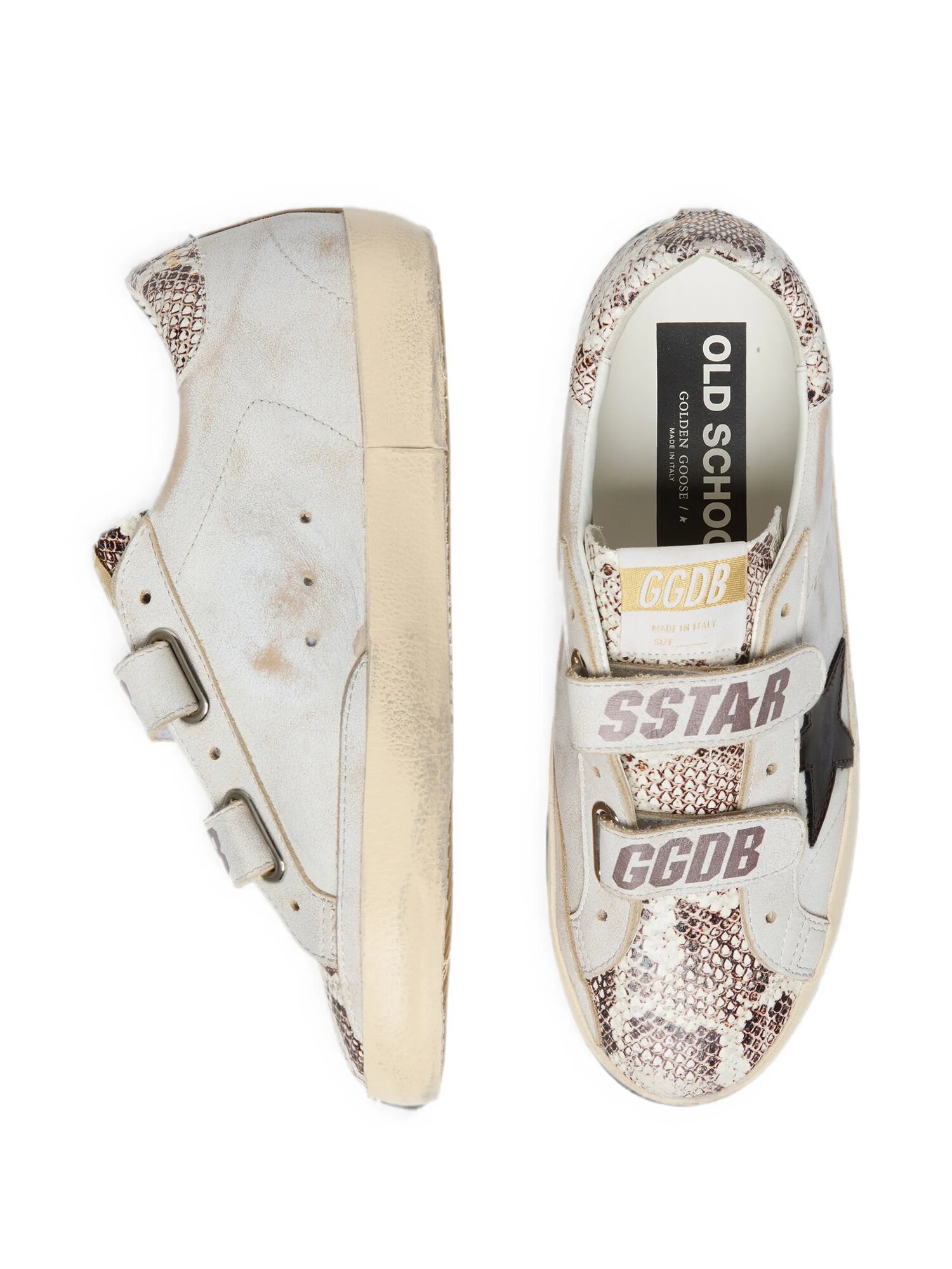 Кроссовки Golden Goose Old School, размер 38, бежевый/белый — фото 1