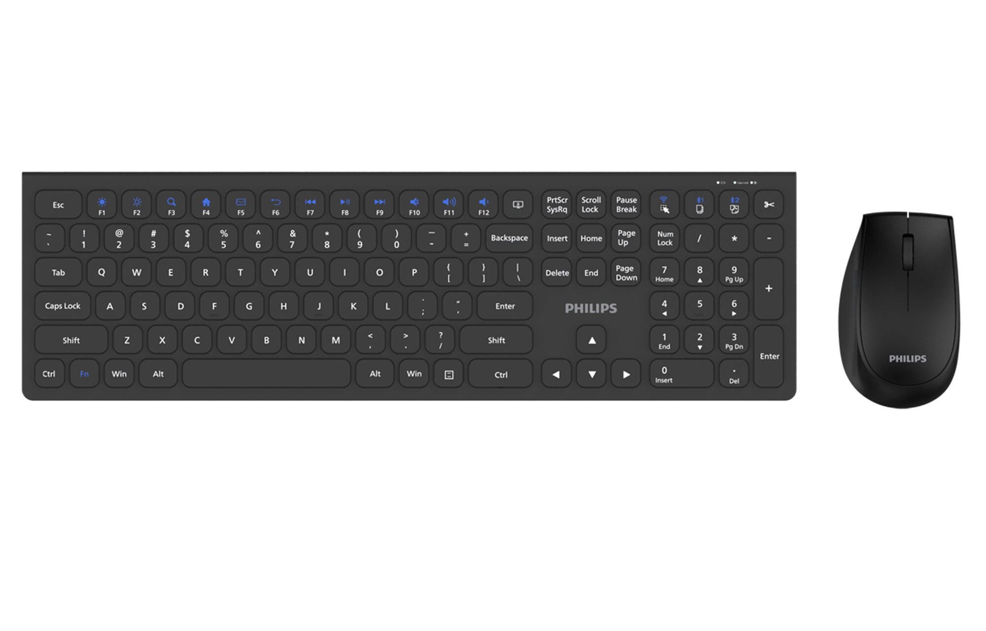 Беспроводной комплект клавиатуры и мыши PHILIPS SPT6627 Bluetooth Dual Mode