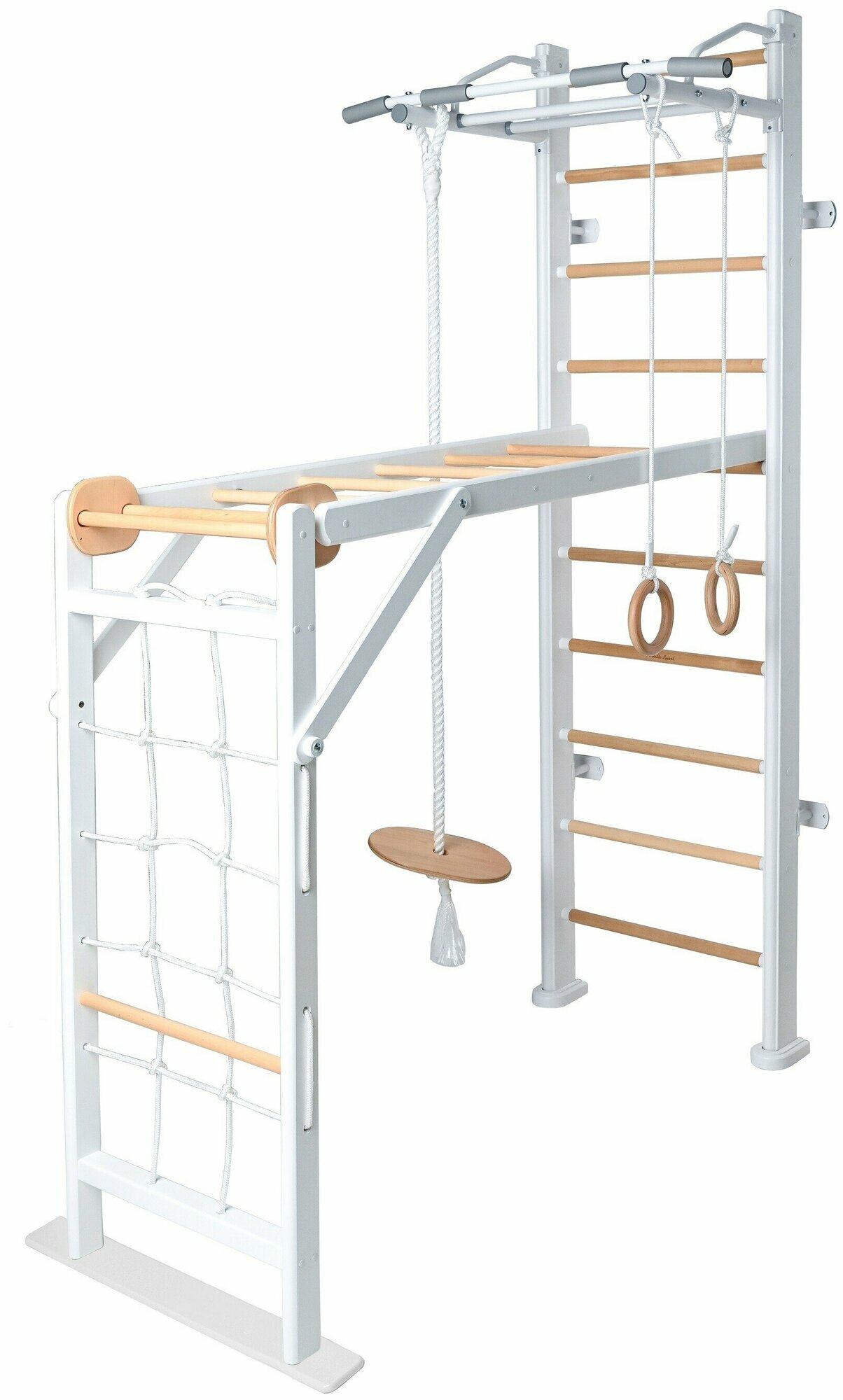 Спортивный комплекс Perfetto sport Scala in legno 2 bianco-naturale PS-118