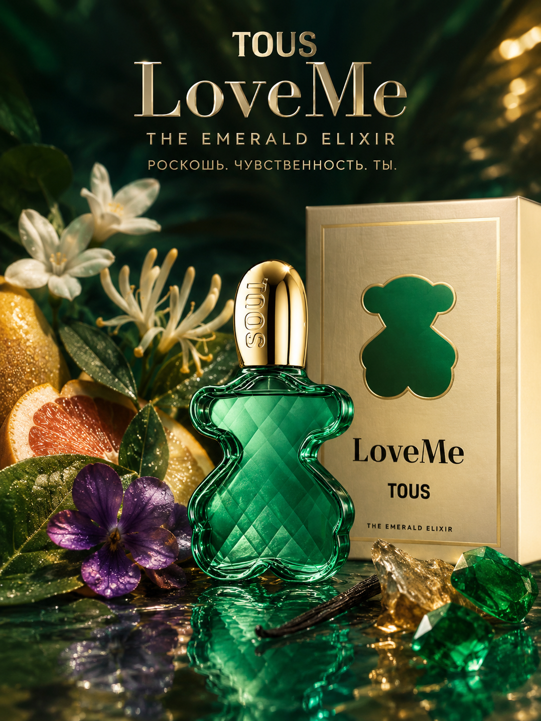 Tous LoveMe THE Emerald Elixir женские духи, 4.5 мл Миниатюра