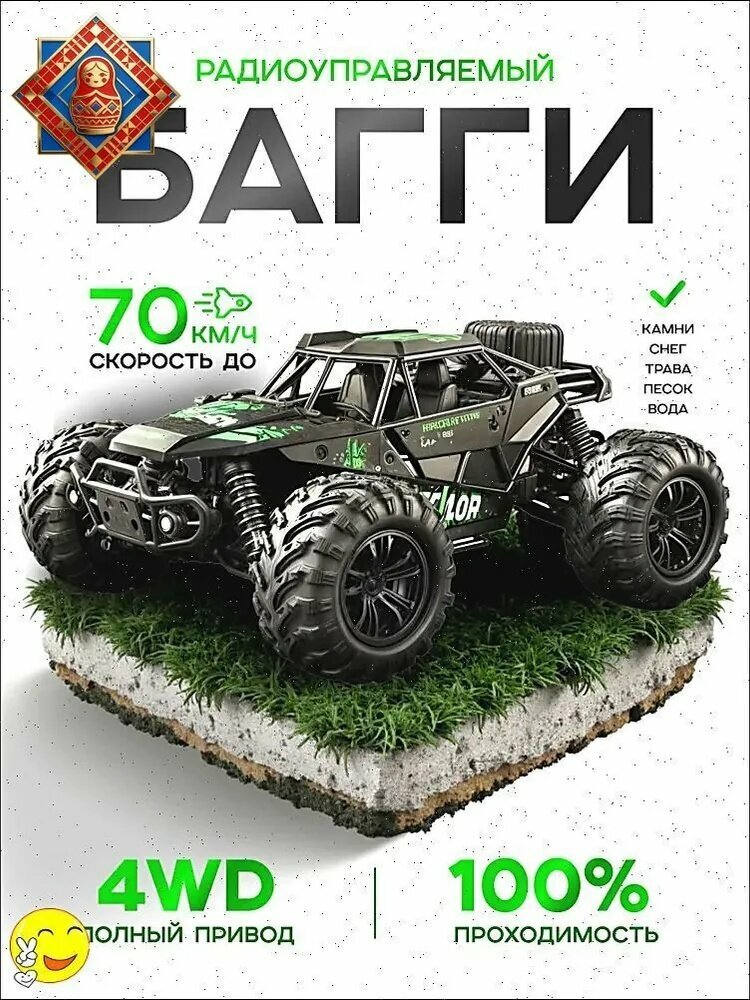 Машинка на радиоуправлении багги игрушка для мальчика
