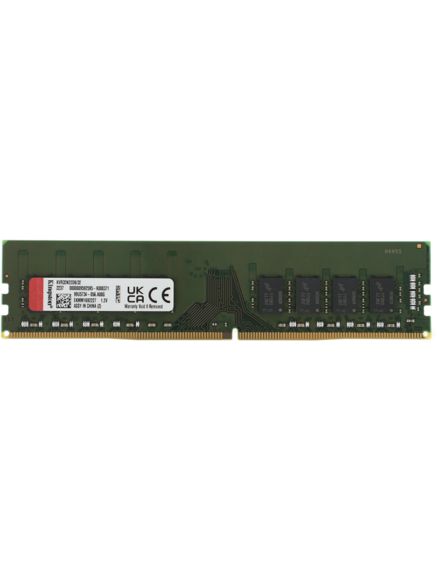 Память DDR4 32GB 3200MHz Kingston KVR32N22D8/32 Valueram RTL PC4-25600 CL22 DIMM 288-pin 1.2В dual rank RTL