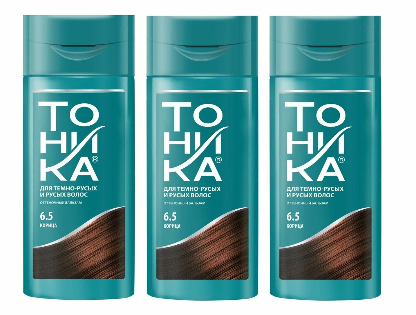 Тоника Оттеночный бальзам тон 6.5 Корица, 150 мл, 3 шт, 3 шт