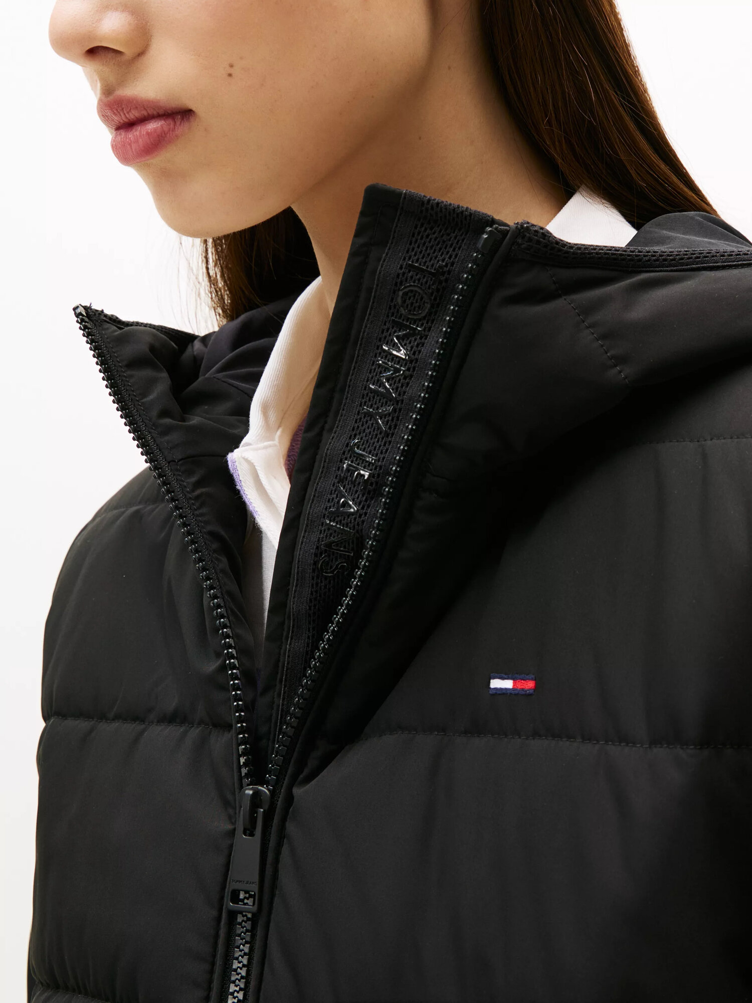 Куртка Tommy Jeans, размер XS, черный — фото 1