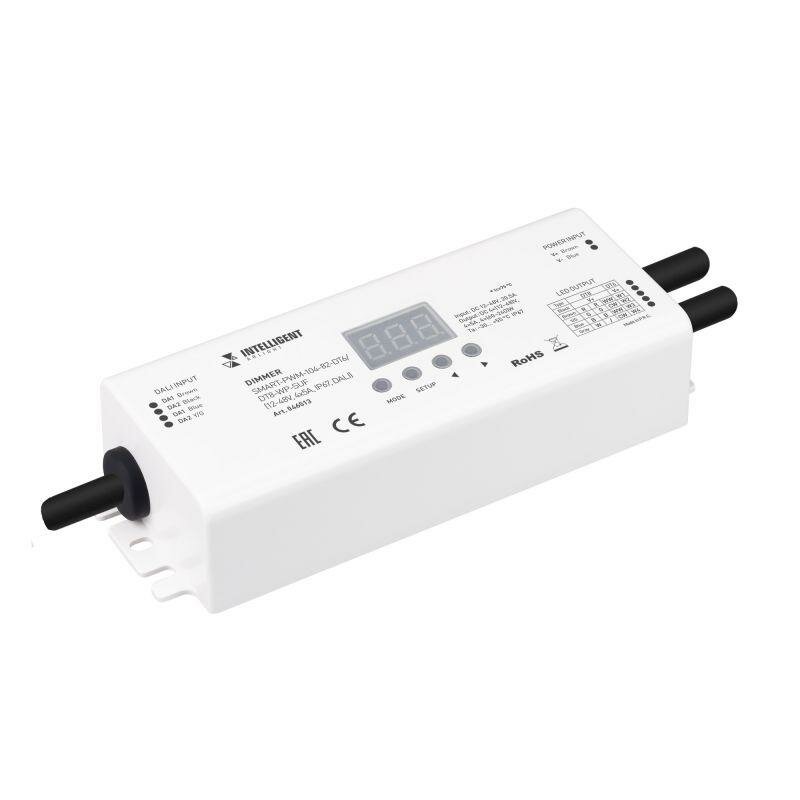 Диммер SMART-PWM-104-82-DT6/DT8-WP-SUF 12-48В 4х5А IP67 DALI IP67 пластик INTELLIGENT ARLIGHT 046513