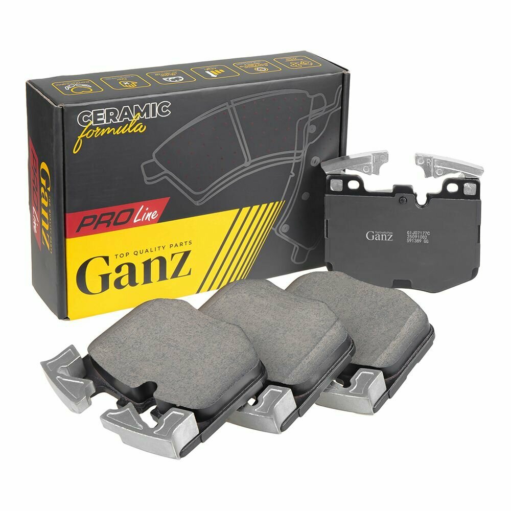 GANZ Колодки тормозные передние PRO-Line Ceramic для BMW 3(G20)/5(G30)/7(G11/G12)/X3 III/X4/X5 IV/X7 GIJ07177C
