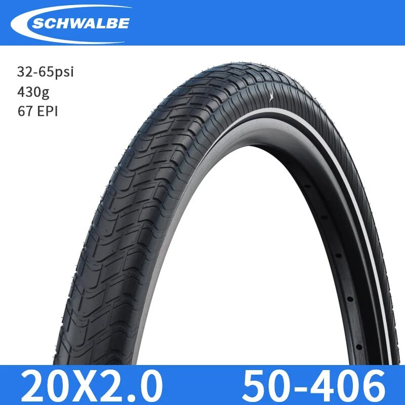 Велошины SCHWALBE 20x2.0, 50-406, черные