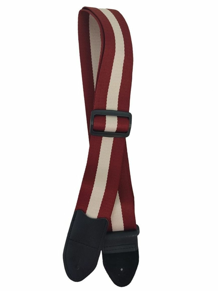 Ремень для гитары BaggZ G-strap-3R из прочной ткани, наконечники из кожи — фото 1
