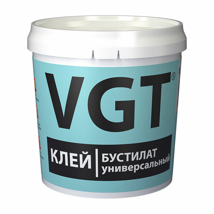 Клей VGT "Бустилат", акриловый, универсальный, прозрачный, атмосферостойкий, 0.9 кг
