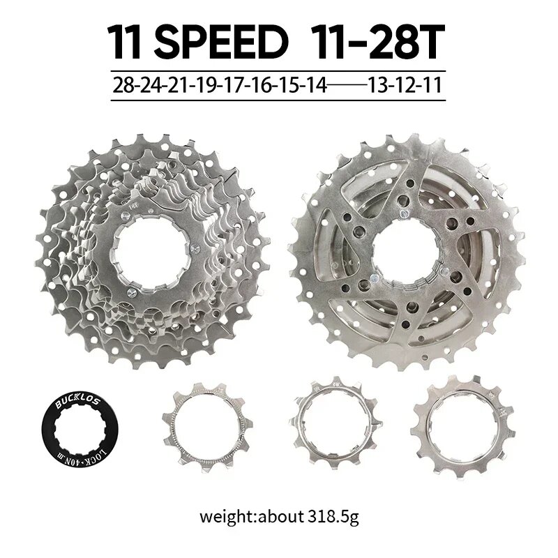 Кассета велосипедная BUCKLOS 11 скоростей 11-28T