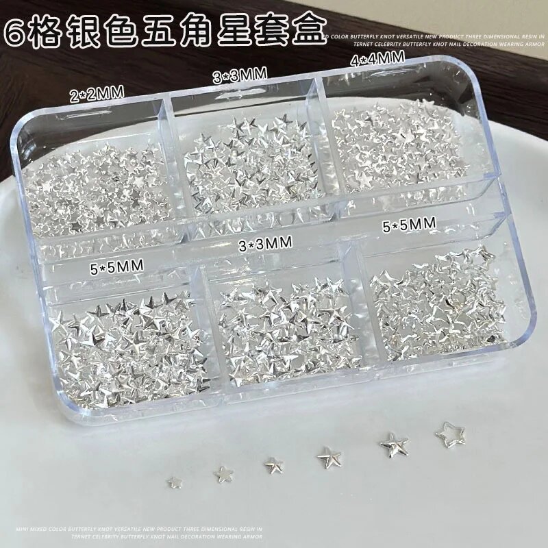 Панк звездочки для ногтей StarSilver-Box
