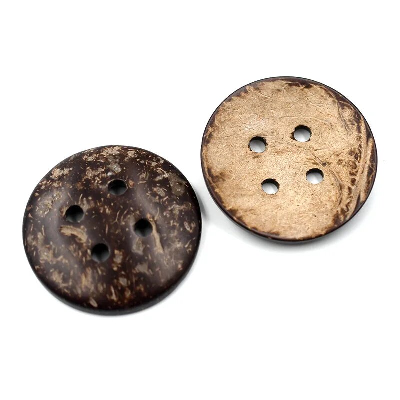 Кокосовые пуговицы 50mm-4-hole round
