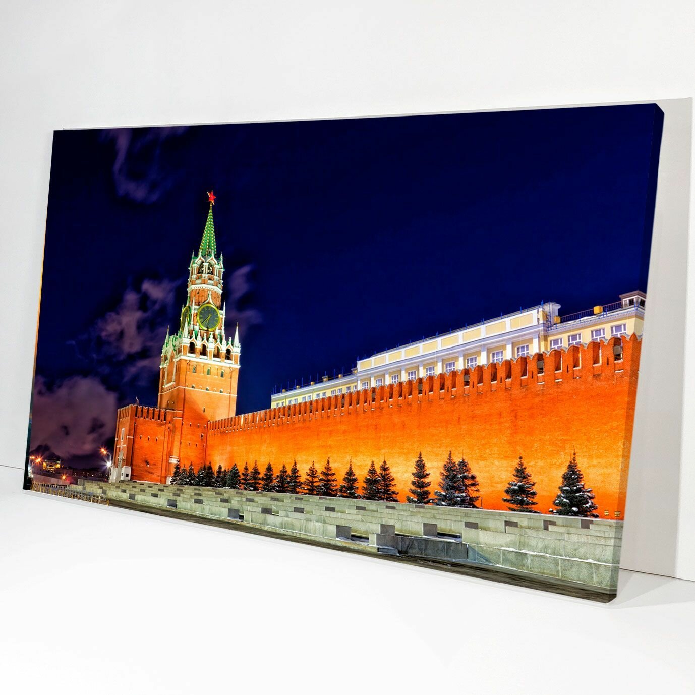 Картина Московский Кремль, Красная площадь на холсте 30х40см
