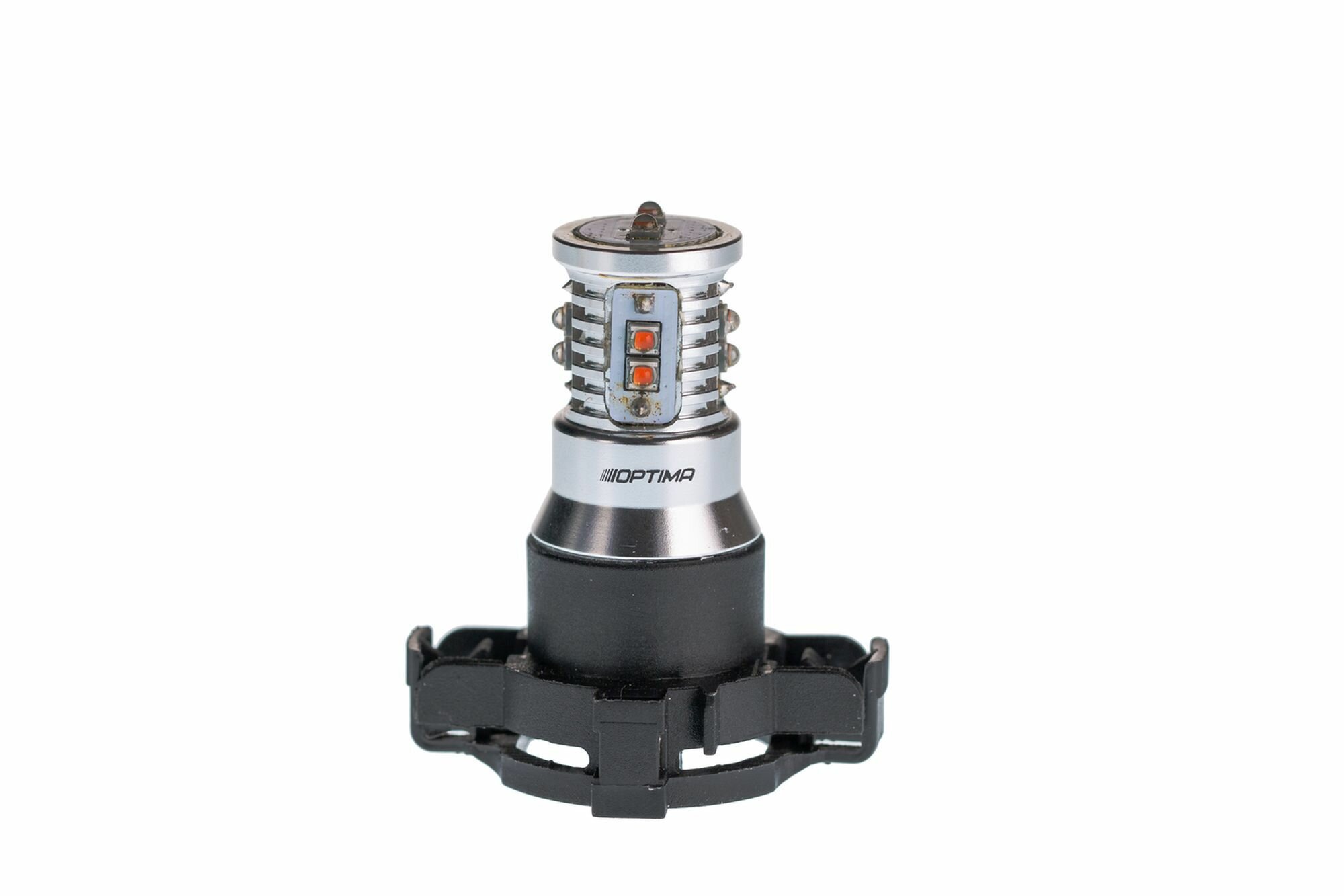 Светодиодная лампа PY24W Optima MINI-CREE, YELLOW, CAN, CREE XB-D*10, 2800K, 12-24V, (PG20/4), 1 лампа